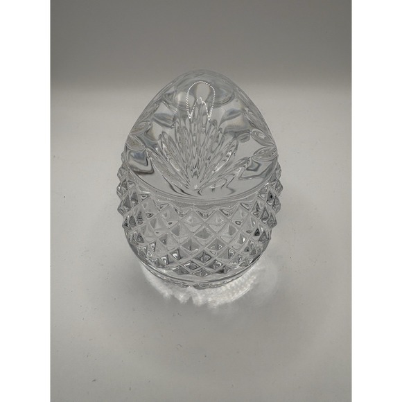 Unmarked | Art | Vintage France Lead Crystal Egg Paperweight Fern ...